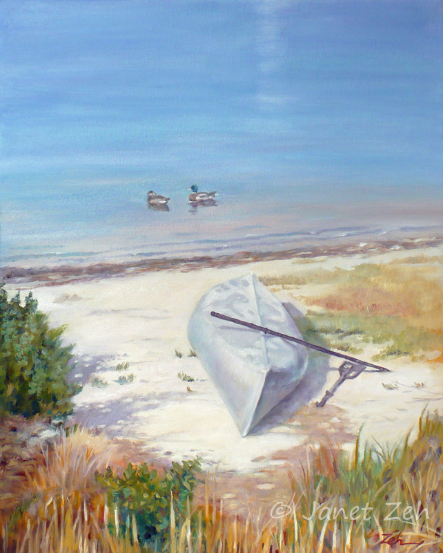 Zeh Original Art Blog Watercolor and Oil Paintings: Beached Boat Custom ...