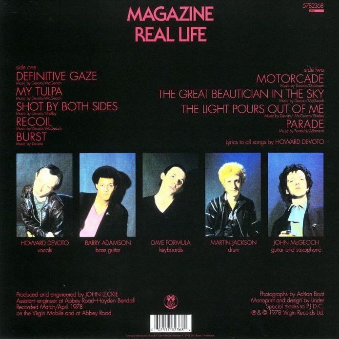 No Time For Bad Music: MAGAZINE - Real Life (1978)