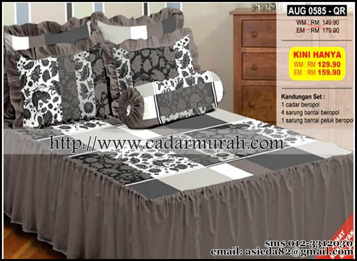 Cadar Cotton Berkualiti Dan Murah: SET CADAR QUEEN ROPOL ~ 100% COTTON ...