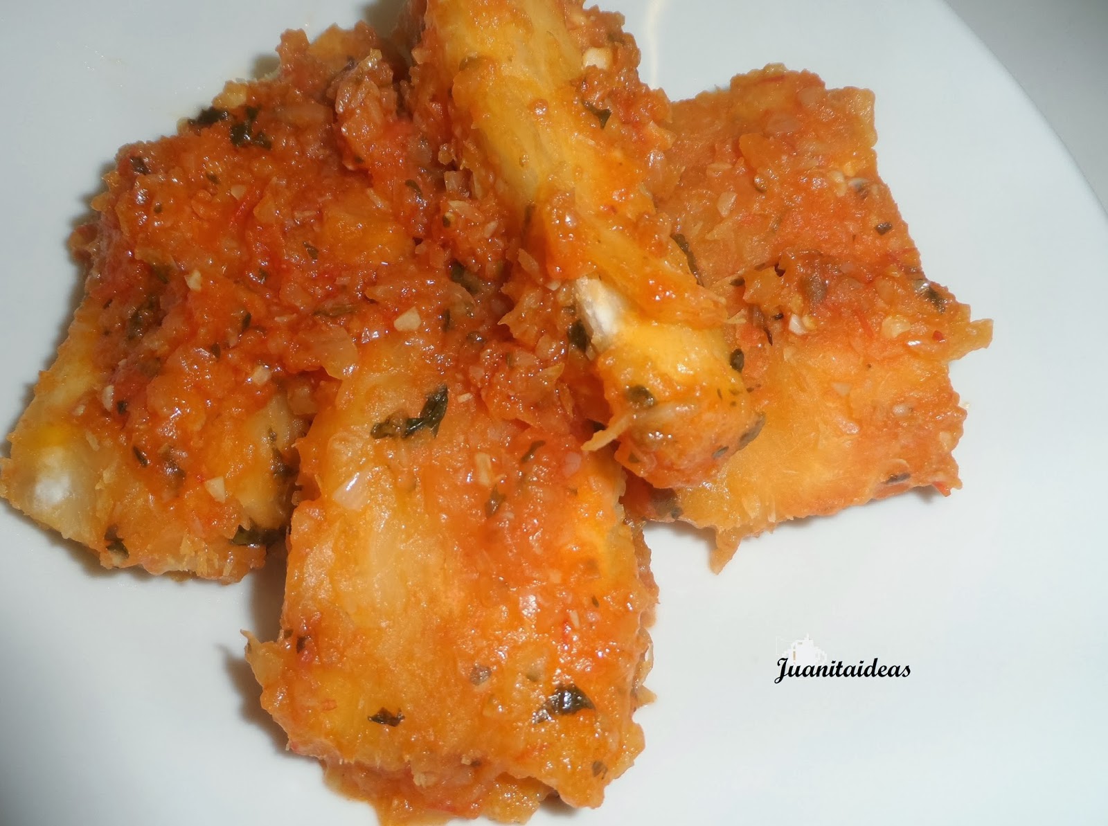 juanita ideas para el hogar: YUCA GUISADA