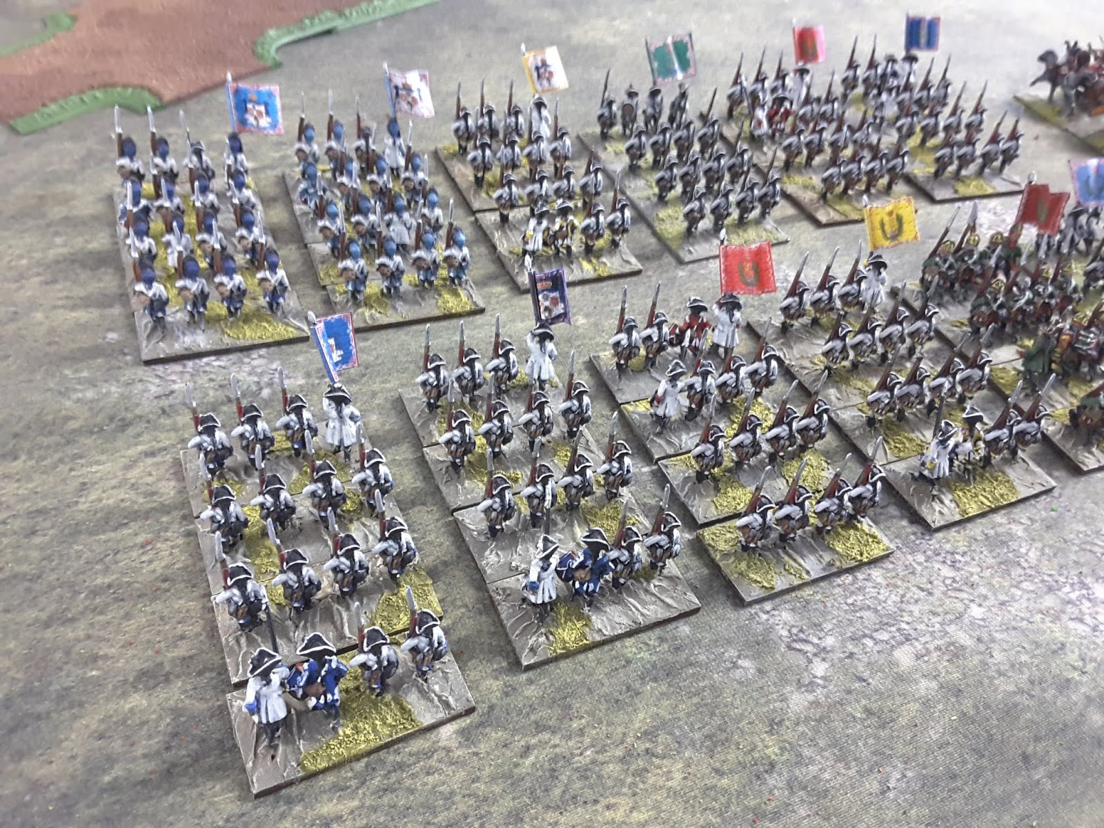 Yarkshire Gamer: Battle of Bergen 1759 15mm SYW Set Up