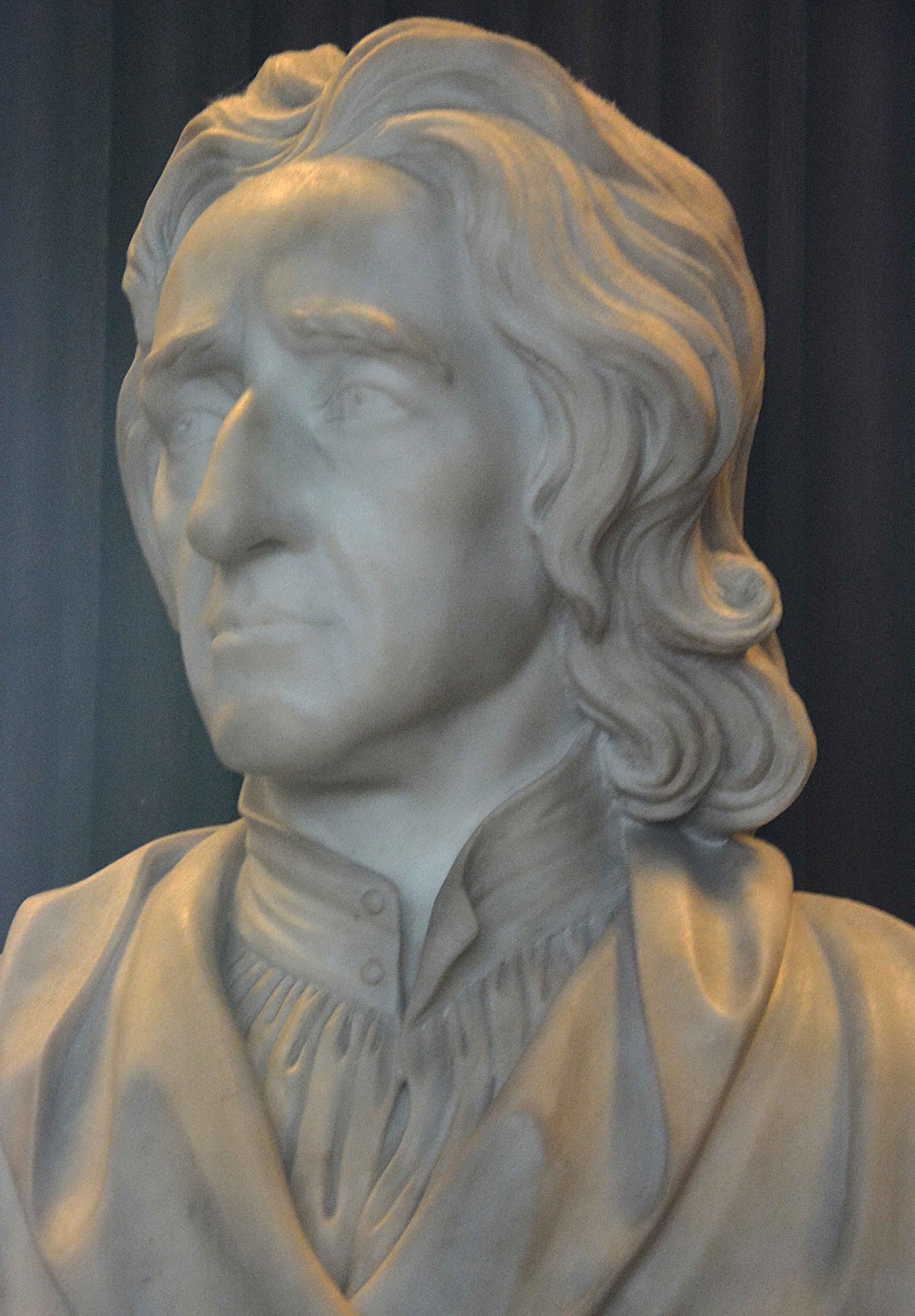Bath, Art and Architecture: Bust of Locke in the Long Room Trinity ...
