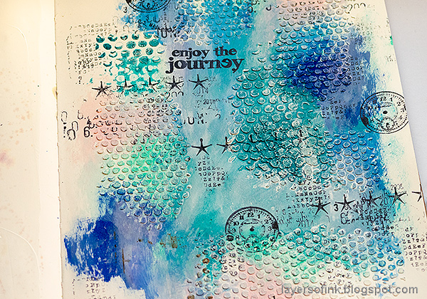 Layers of ink: Dance in the rain tutorial