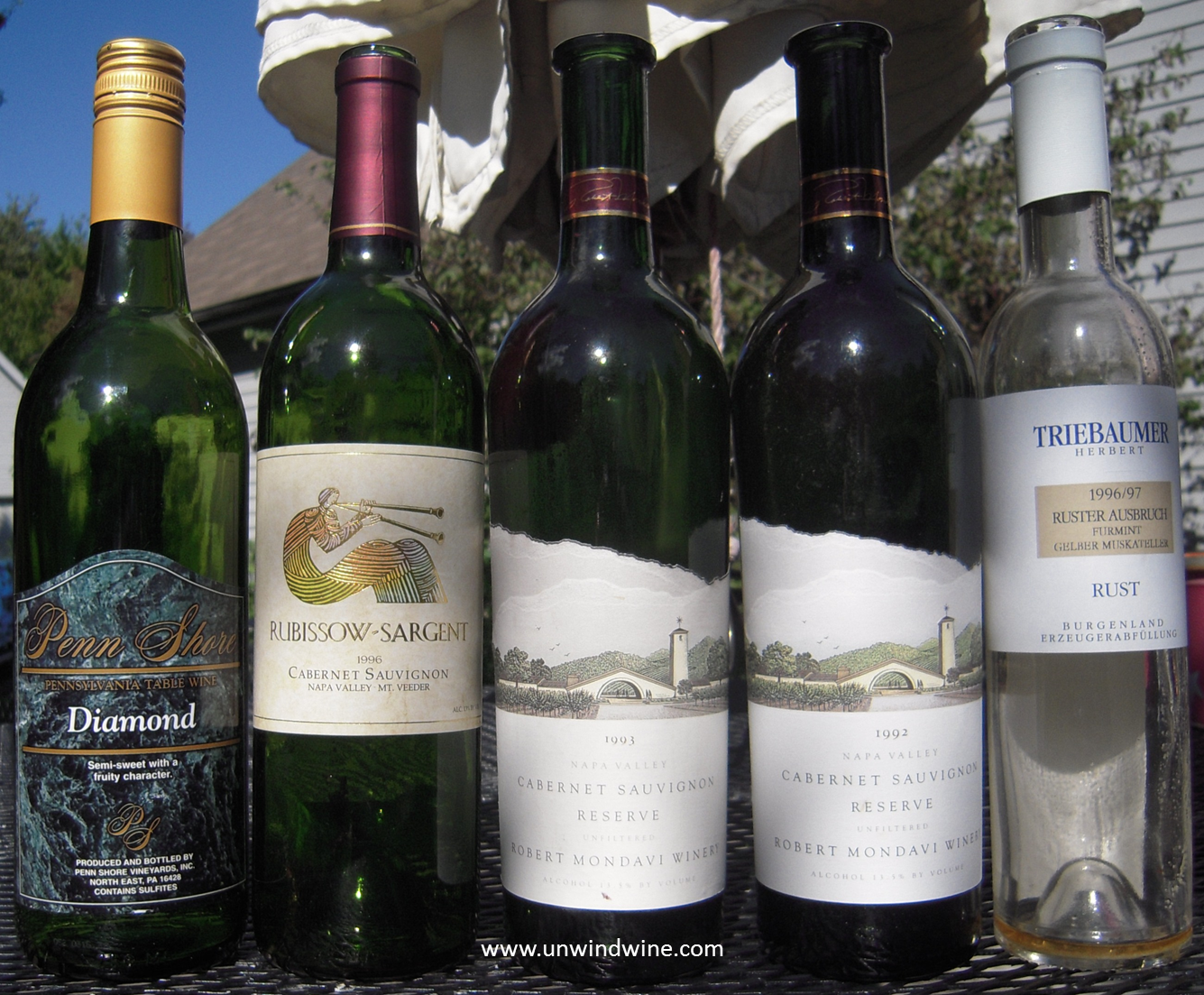 UnwindWine: Aged Napa Cabs - Mondavi Reserve - Rubissow-Sargent