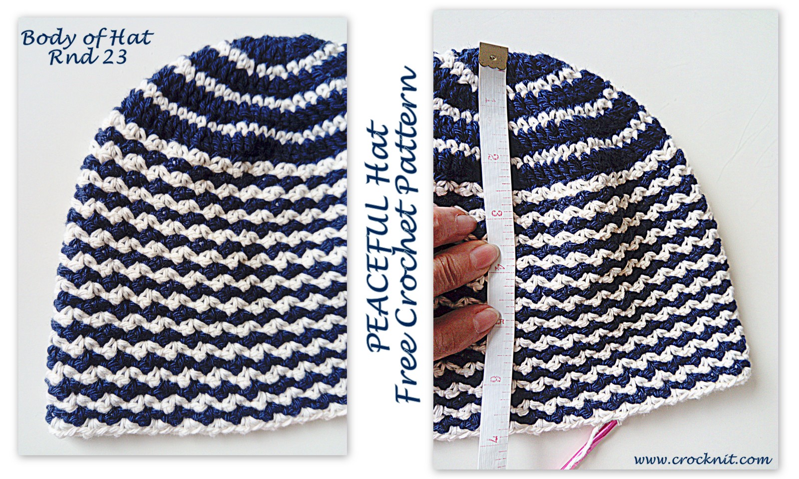 MICROCKNIT CREATIONS: SLEEP Hats Free Crochet Pattern #3 PEACEFUL HAT