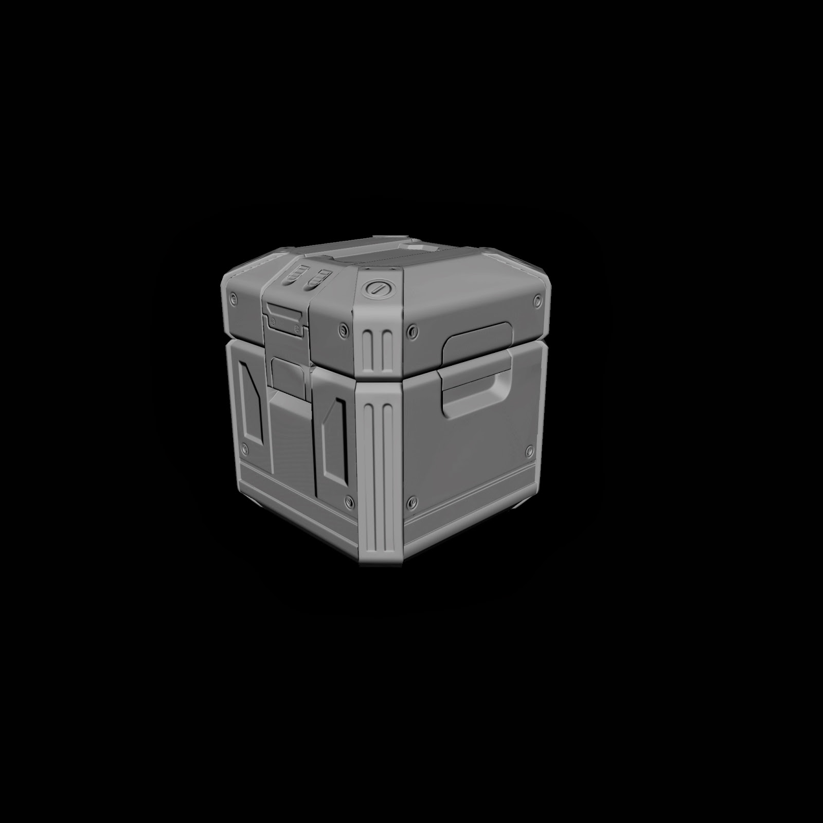 Game Texture Development: Futuristic Cube - Normal Maps