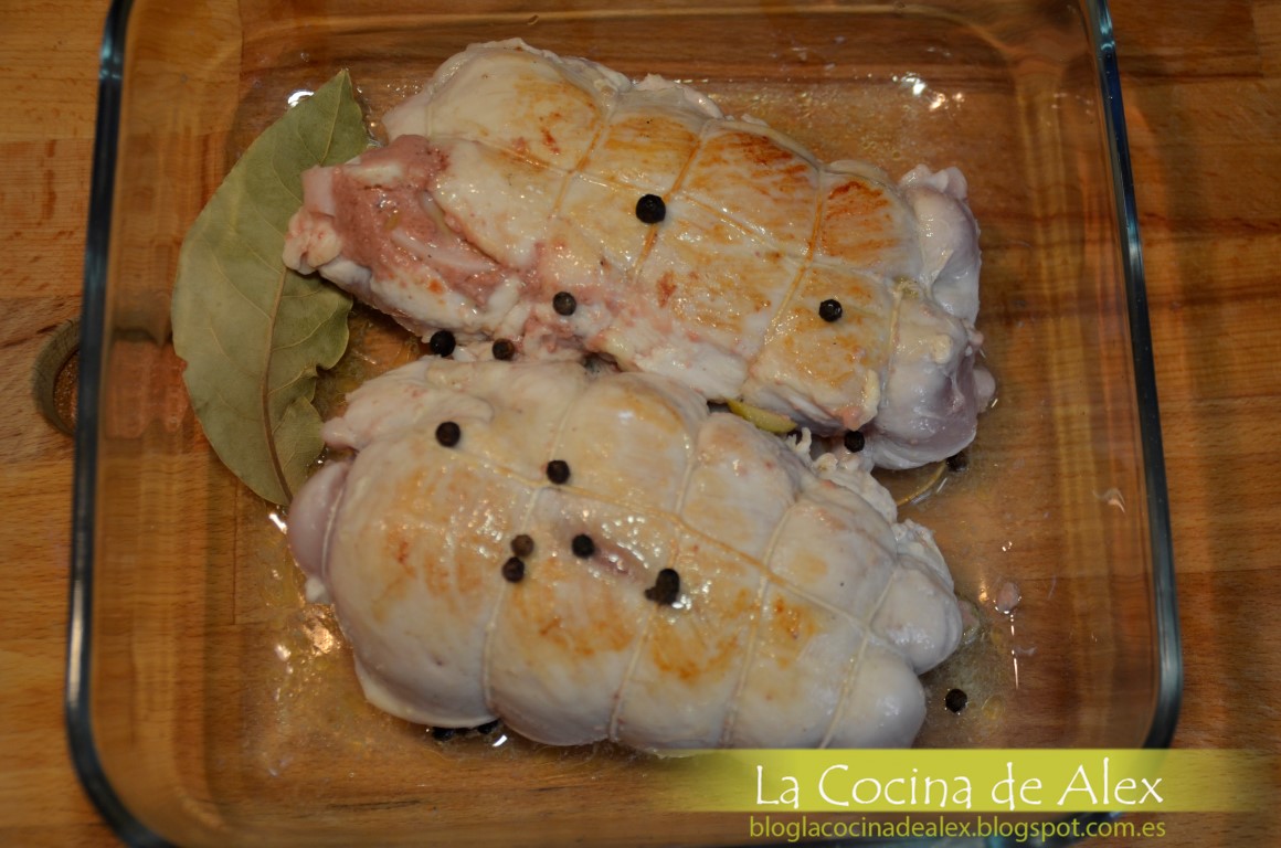 La Cocina de Alex: PECHUGA RELLENA CON SALSA DE MANZANA Y JENGIBRE