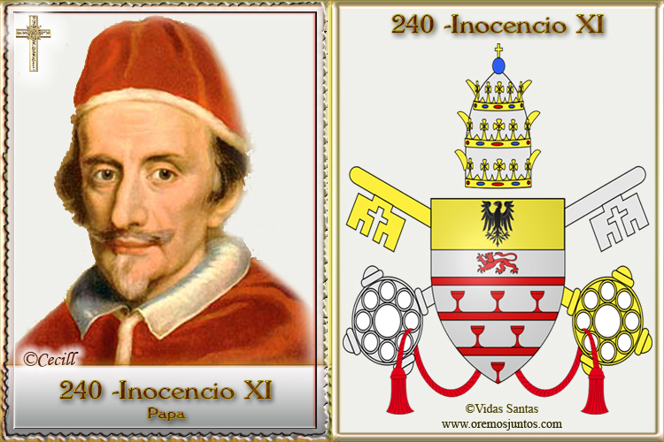 Los Papas, Vicarios de Cristo: Escudo Pontificio de Inocencio XI