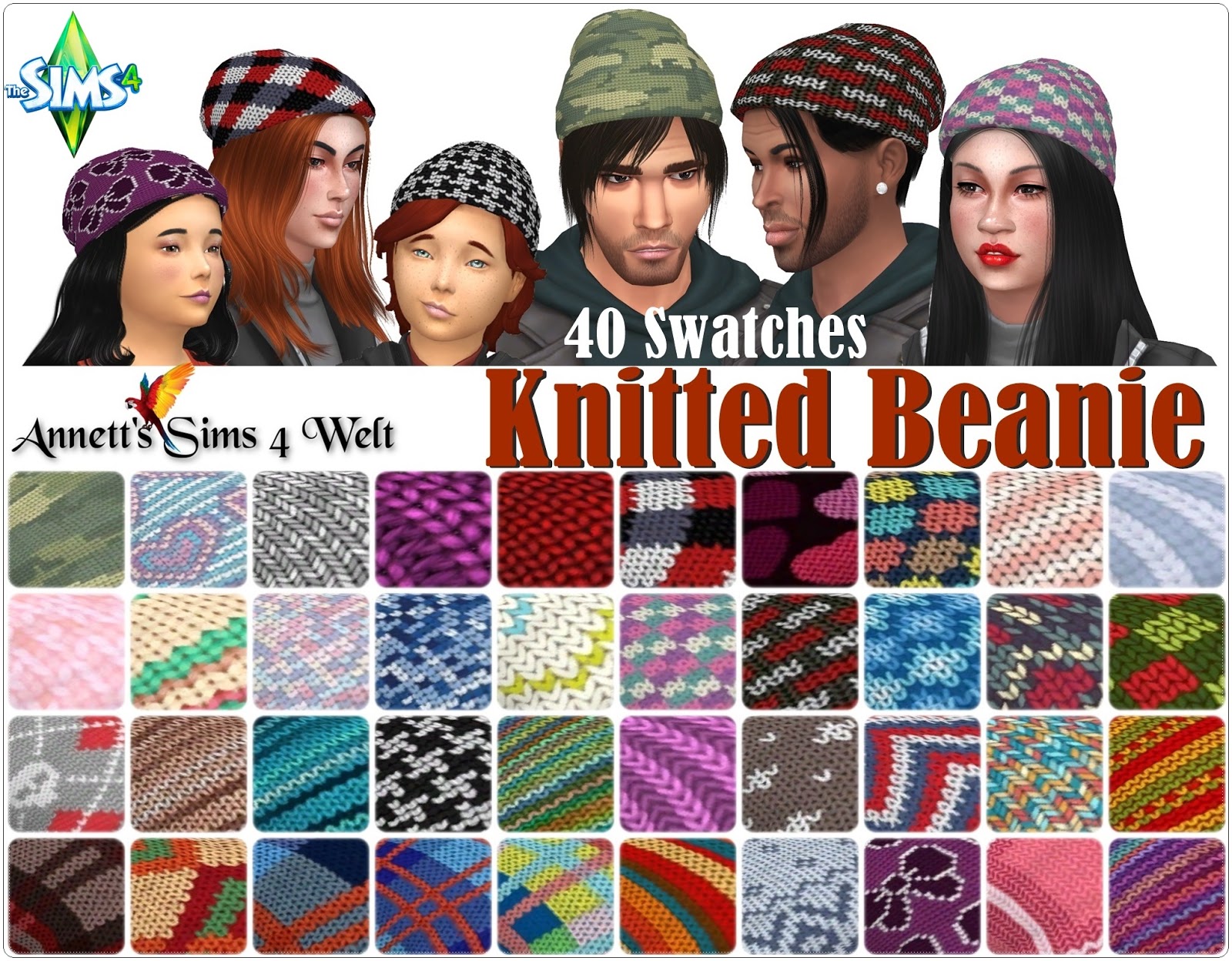 Annett's Sims 4 Welt: Knitted Beanie