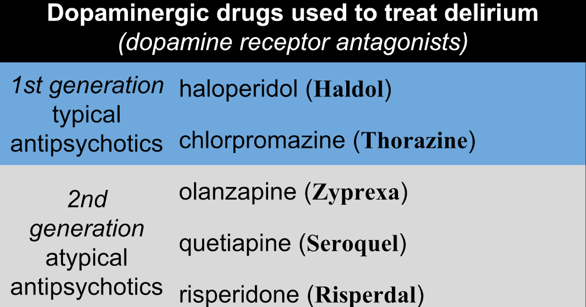 Death Nurse: Dopaminergic drugs for delirium