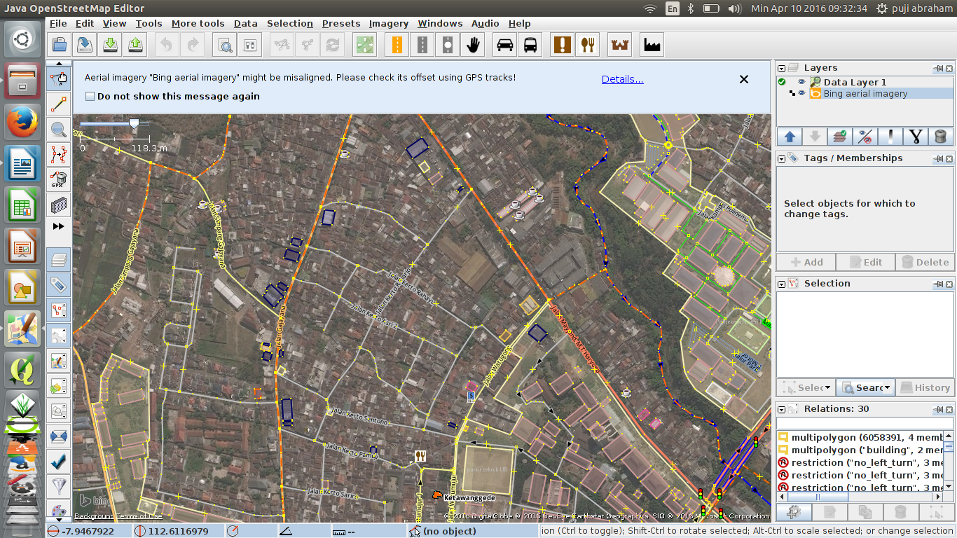 Pengalaman Pelatihan Java Open Street Map (JOSM)