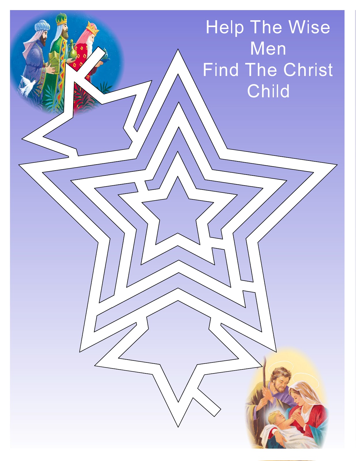 Children's Gems In My Treasure Box: Puzzle- Help The Wise Men Find The ...