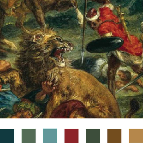Diane Carnevale: Color Inspiration—Delacroix's Lion Hunt