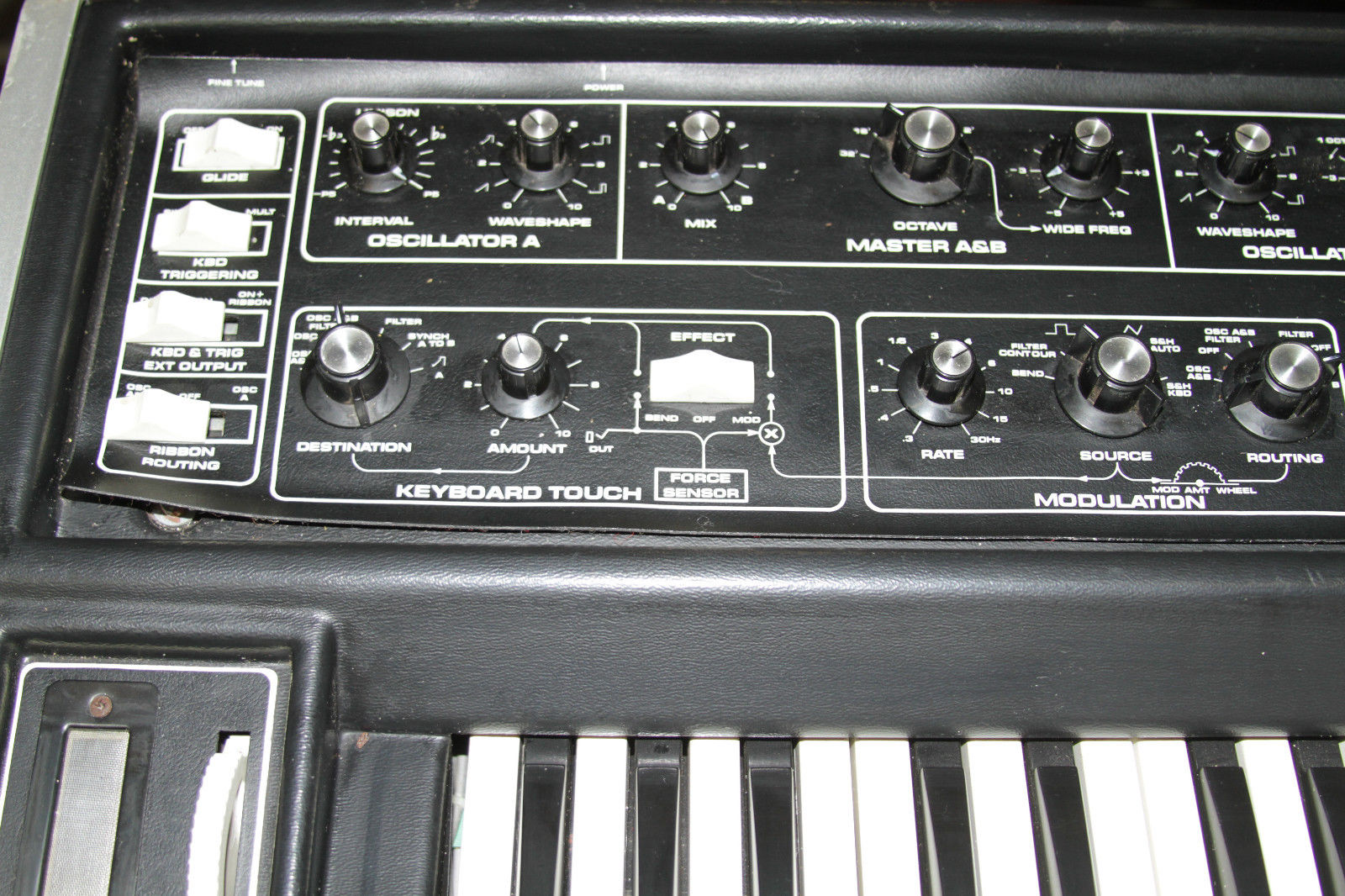 MATRIXSYNTH: Vintage Moog Multimoog Synthesizer w/ Peeling Front Panel