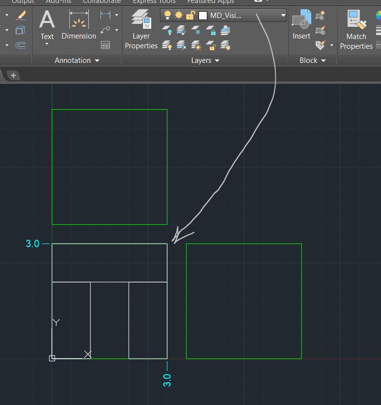ENGR 1304: Example Cube Orthographic Projection