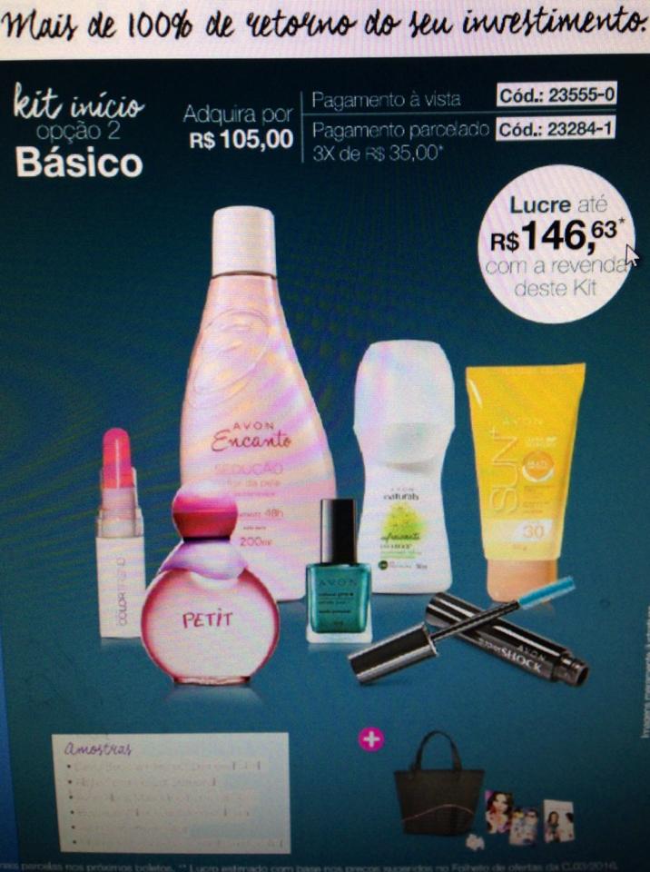 Kit início Avon | À vontade | Blog