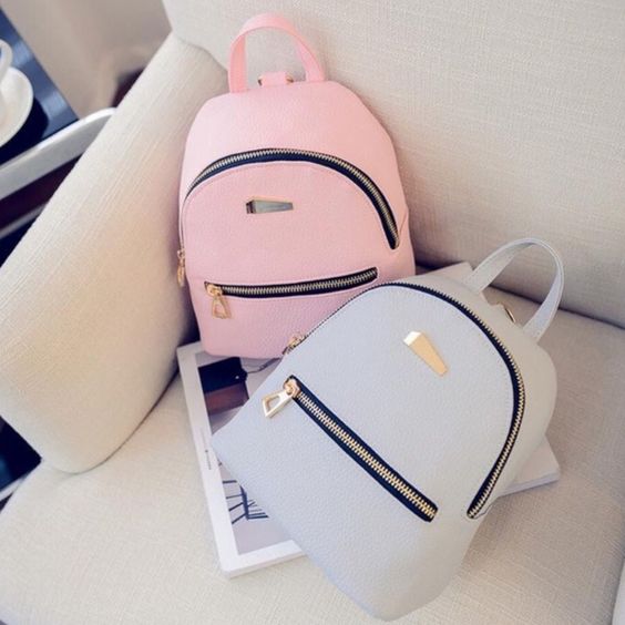 Como usar mini mochilas - Zíper chique