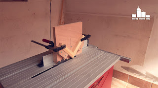 scrap wood city: How to make a spline jig for the table saw.