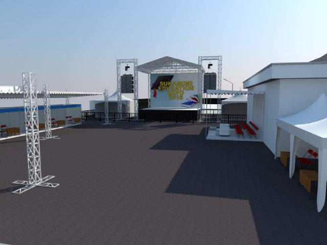 Layout Desain venue ~ JMC SOUND RIGGING GENSET SUKABUMI