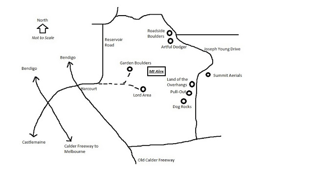 mount alexander bouldering