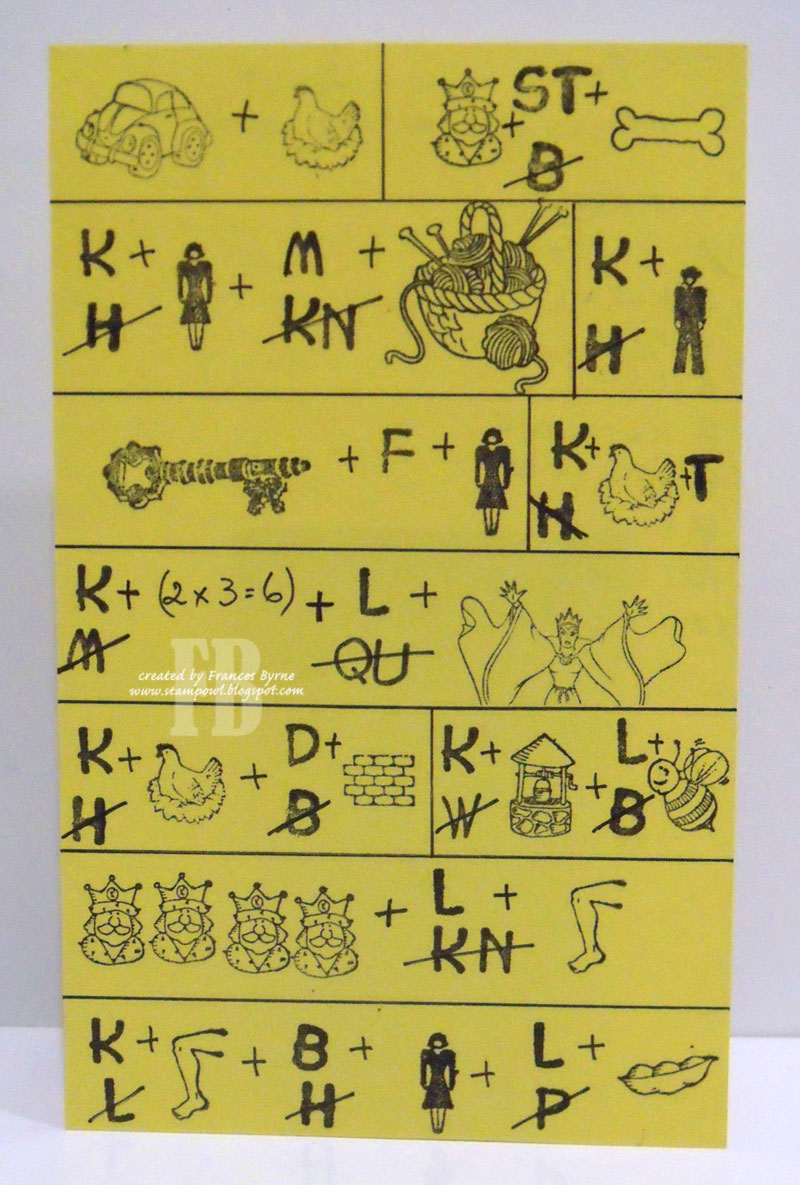 StampOwl's Studio: Rebus - Names Starting with the Letter K