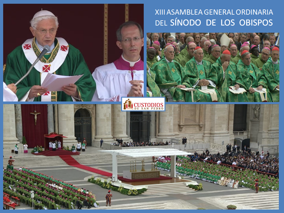 CUSTODIOS DE SAN PEDRO: INAUGURADO EL SÍNODO DE LOS OBISPOS