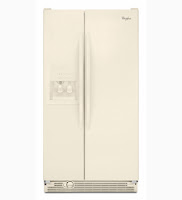Whirlpool Refrigerator Brand: Bisque Whirlpool Side By Side Refrigerator