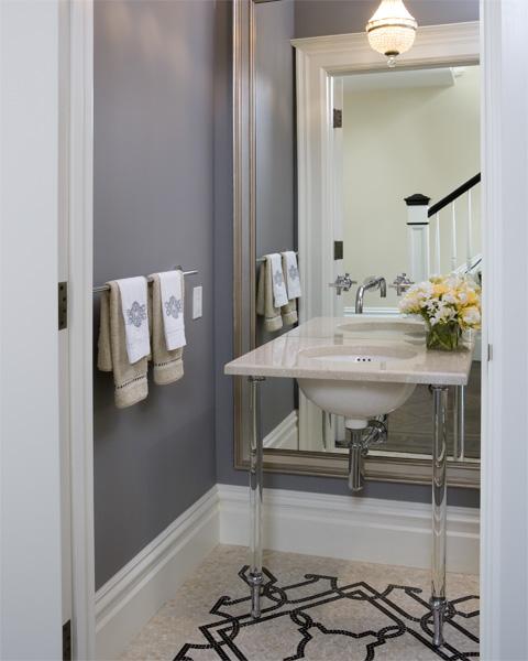 Life As It Is: Grey Powder Room