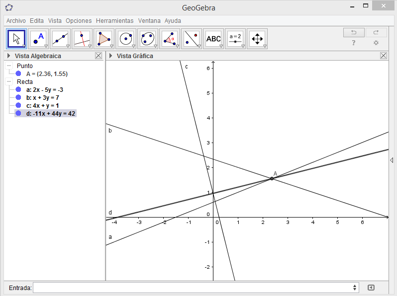 Estadística, Matemática y Computación: GEOMETRÍA ANALÍTICA CON GEOGEBRA