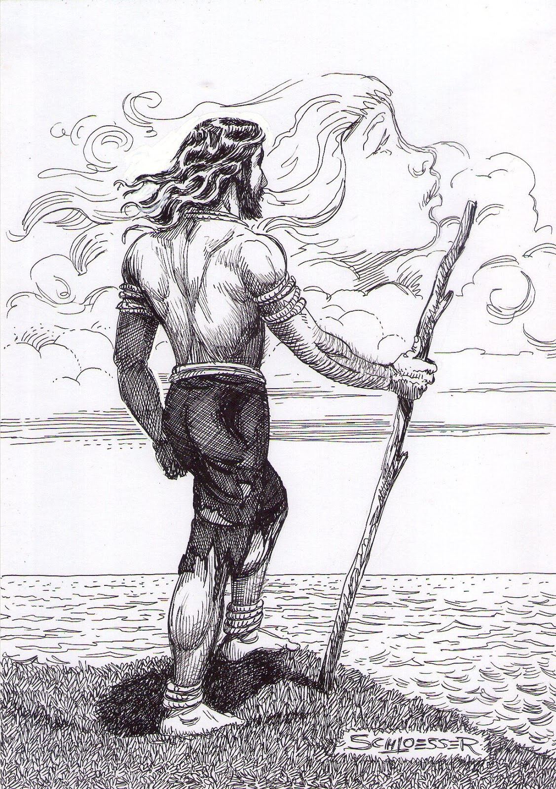 A ARTE DE EDUARDO SCHLOESSER: IRACEMA, CENAS FINAIS.