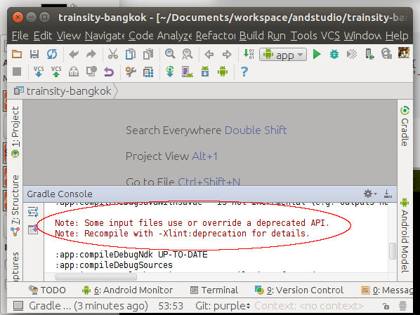 dominoc925: Identifying deprecated classes and methods in Android Studio with "Recompile with ...
