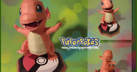 Pokemon : Charmander Papercraft | Paperized Crafts