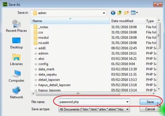 Cara Membuat Form Input Data Password Di Halaman Admin Web Penjualan ...