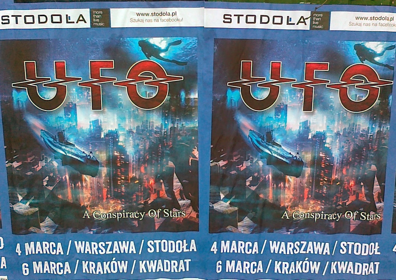 Pat Papertown 2: UFO Concert Poster in Warsaw