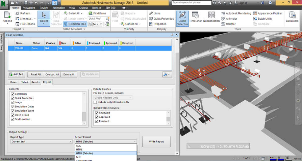 Kiểm tra va chạm trong Mô hình với Naviswork Manage ~ ĐÀM TÀI CAP