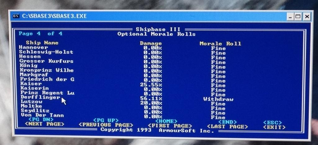 abc wargamers: ShipBase III Naval Computer rules from 1993
