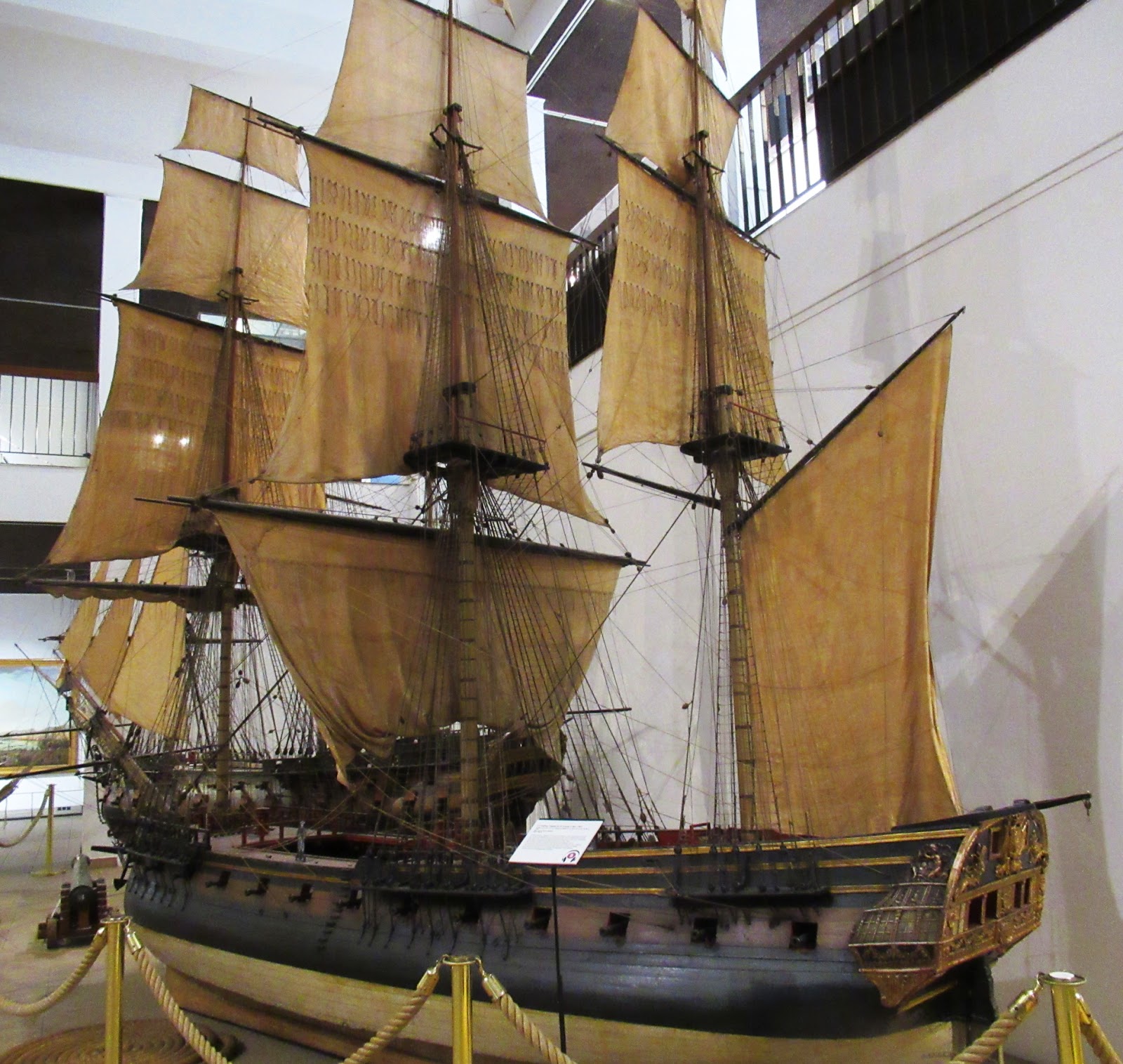 Wargaming Miscellany: The Toulon Naval Museum: Sailing ship models