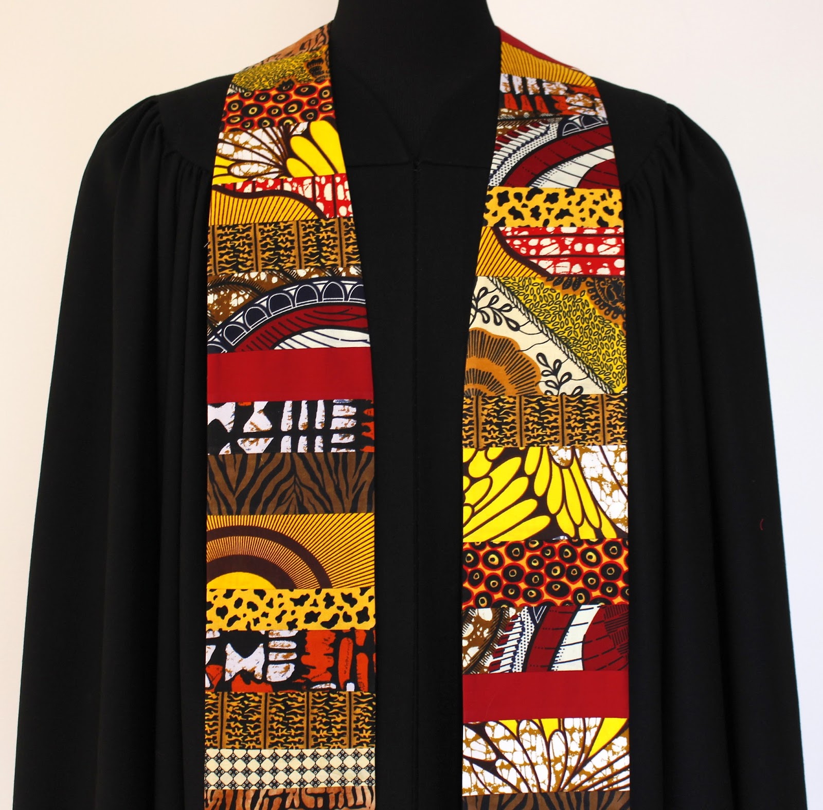 Clergy Stoles: New African Fabric Clergy Stoles