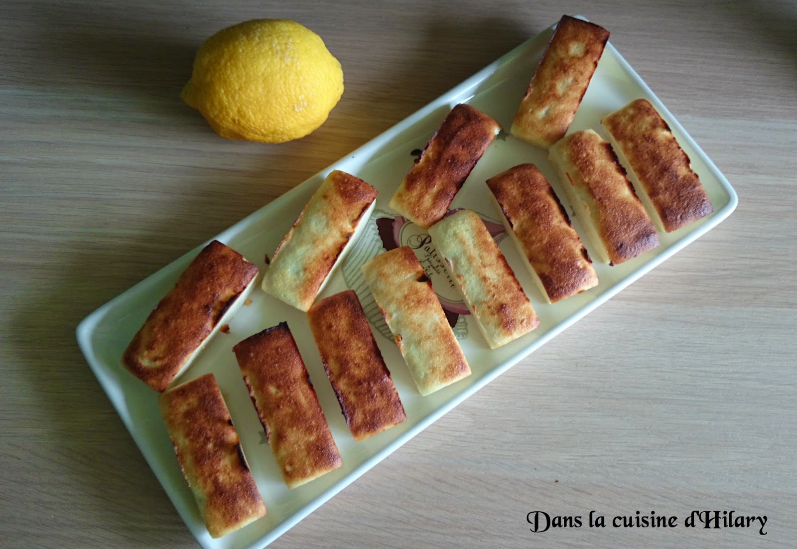 Dans la cuisine d'Hilary: Financier au citron / Lemon financier biscuits