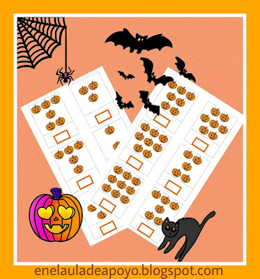 EN EL AULA DE APOYO: CUENTA CALABAZAS