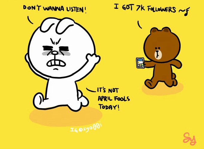 Brown & Cony Line Town Life: 2nd Apr 2016