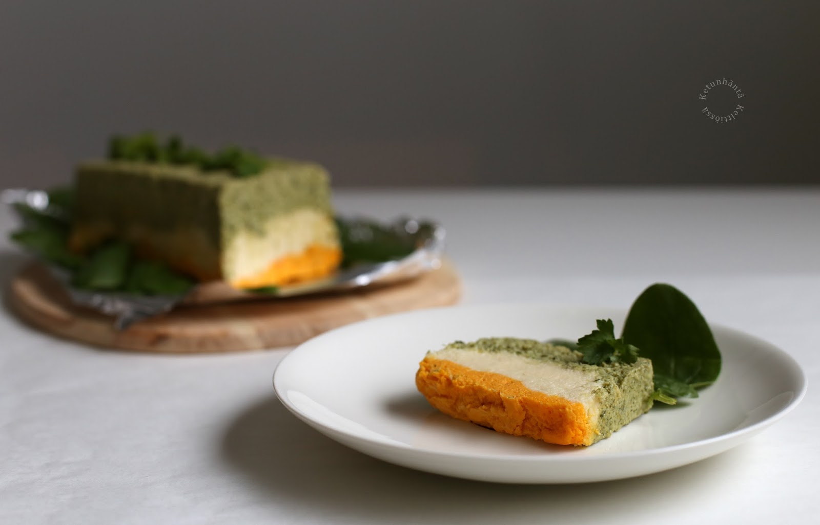 Tricolour Vegetable Terrine - Raidallinen kasvisterriini