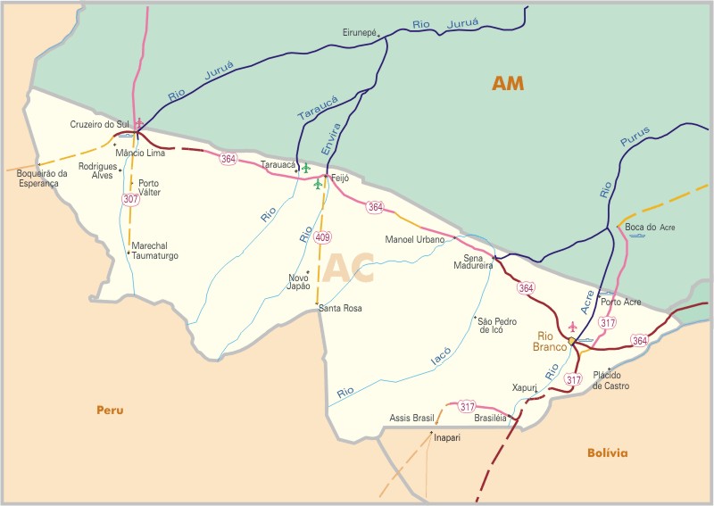 Mapas do Estado do Acre