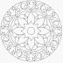 Mandalas Para Pintar: Mandala para colorear hadas
