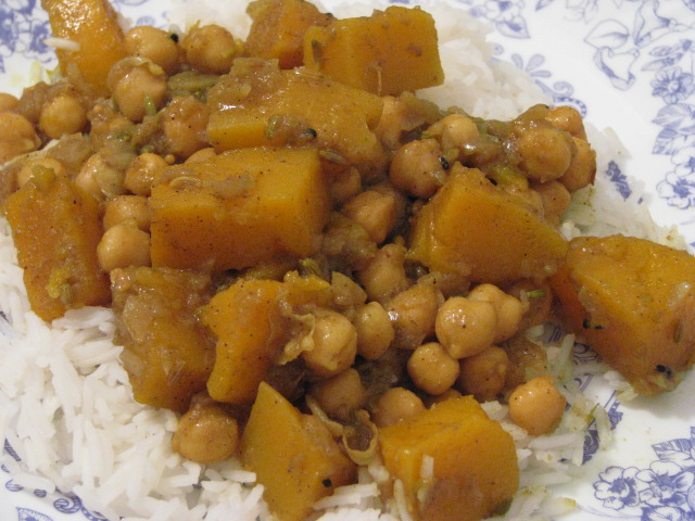 I, too, am here: Bengali Butternut Squash and Garbanzo Bean Curry