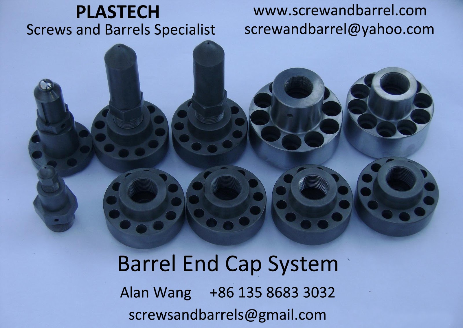 Demag injection screws, barrels, cylinders, screw tips and other front ...