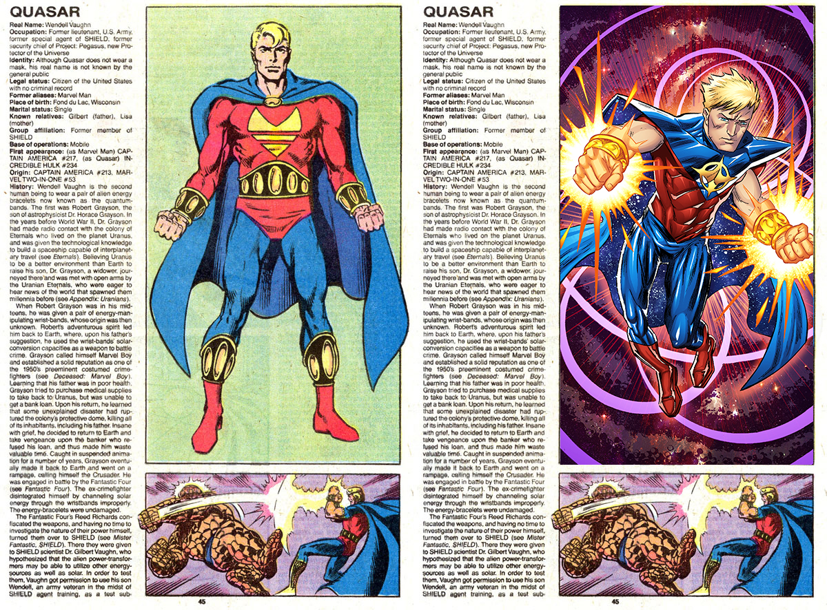 The Official Handbook to the Marvel Universe - REDUX Edition