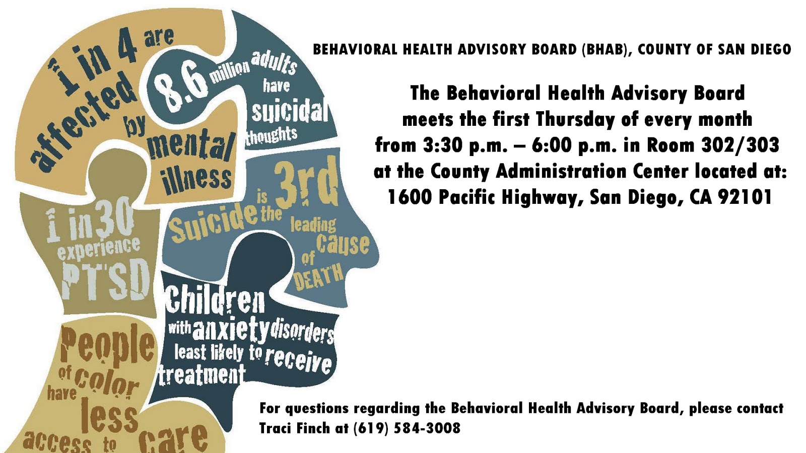 San Diego Behavioral Health Advisory Board | Homeless in San Diego