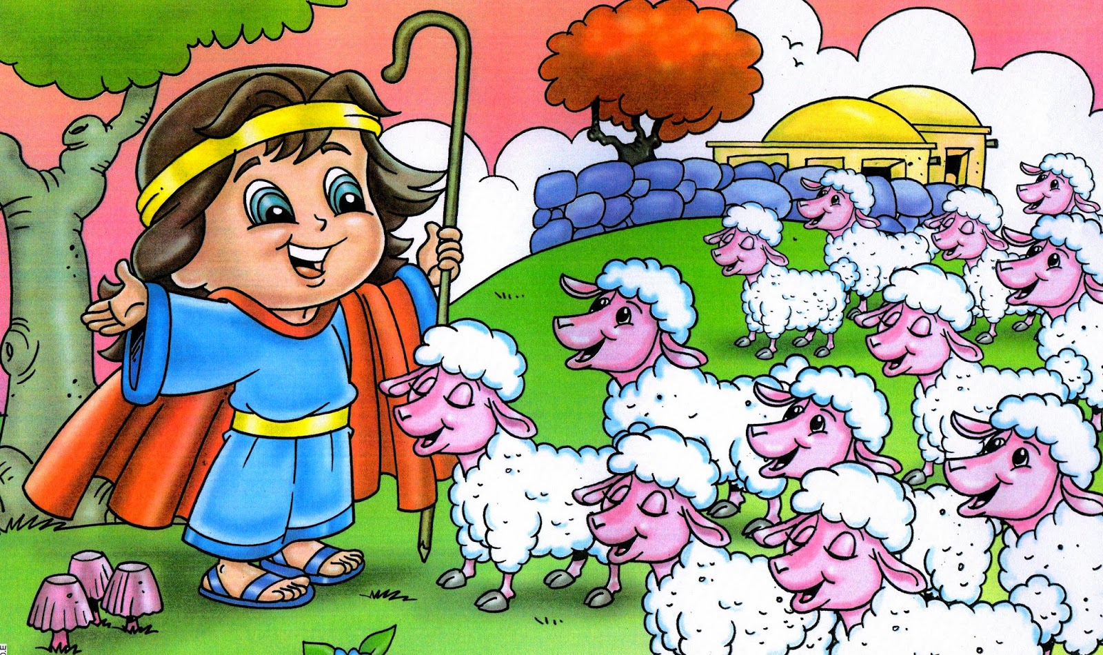 Escola Dominical Infantil: Davi pastoreando as ovelhas - Editora Betel