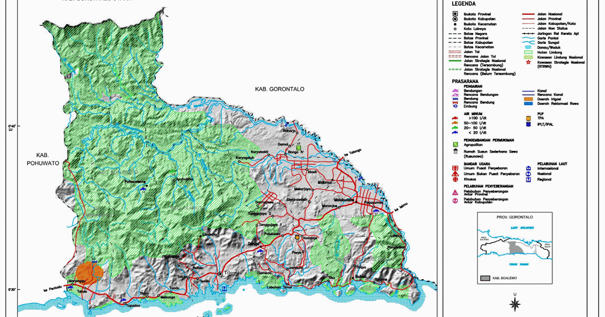 Peta Kabupaten Boalemo